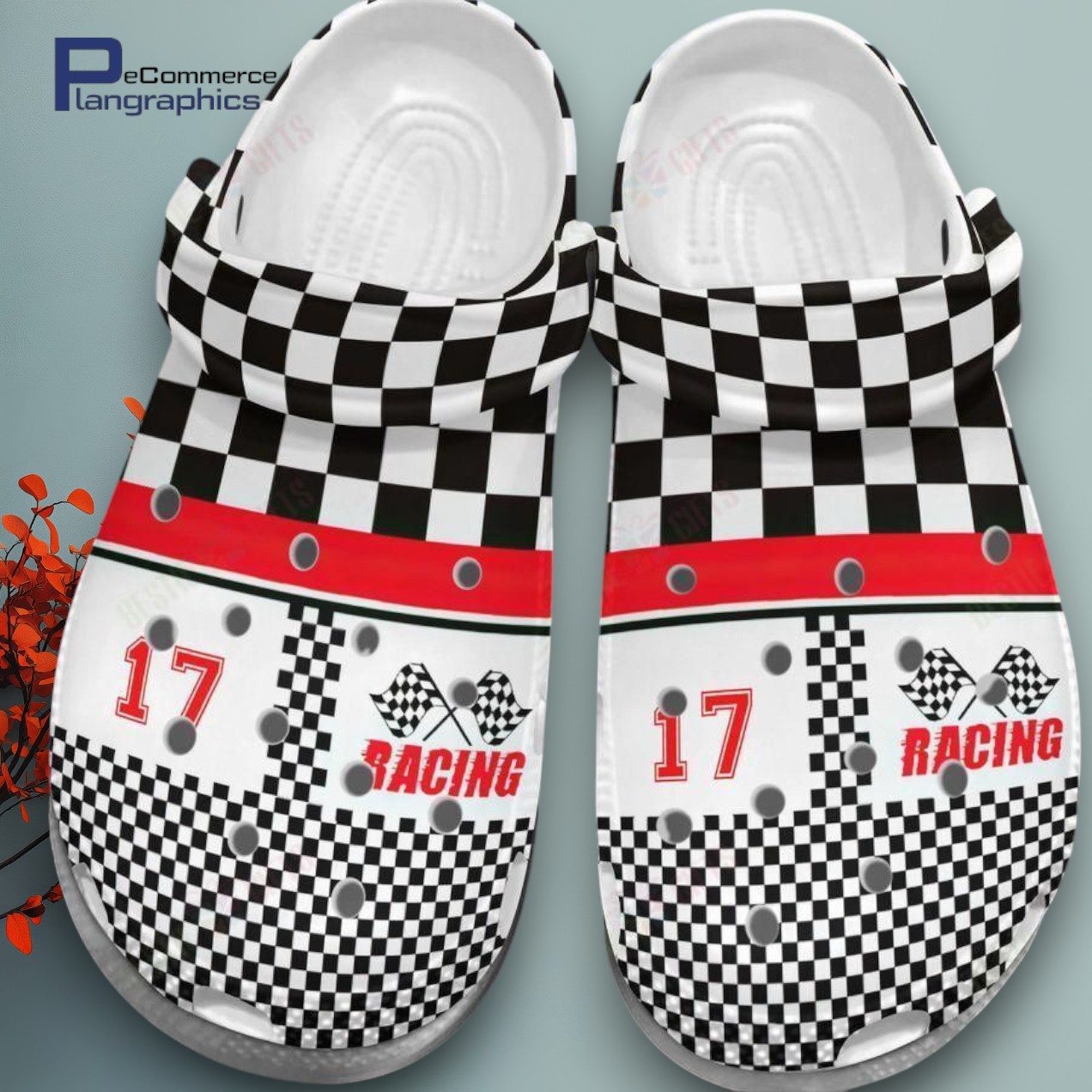 Personalized Racing Design Crocs Classic Clogs for Every Fan - Plangraphics
